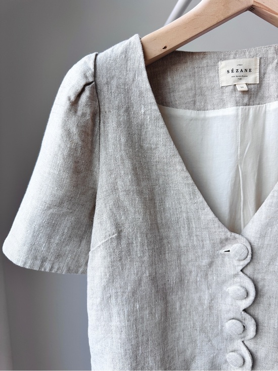 Sezane | Tops | Szane Nevaty Shirt In Mottled Beige | Poshmark